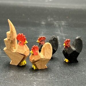 Vintage | Accents | Vintage Erzgebirge Emil Helbig Chicken Wood Chicken ...